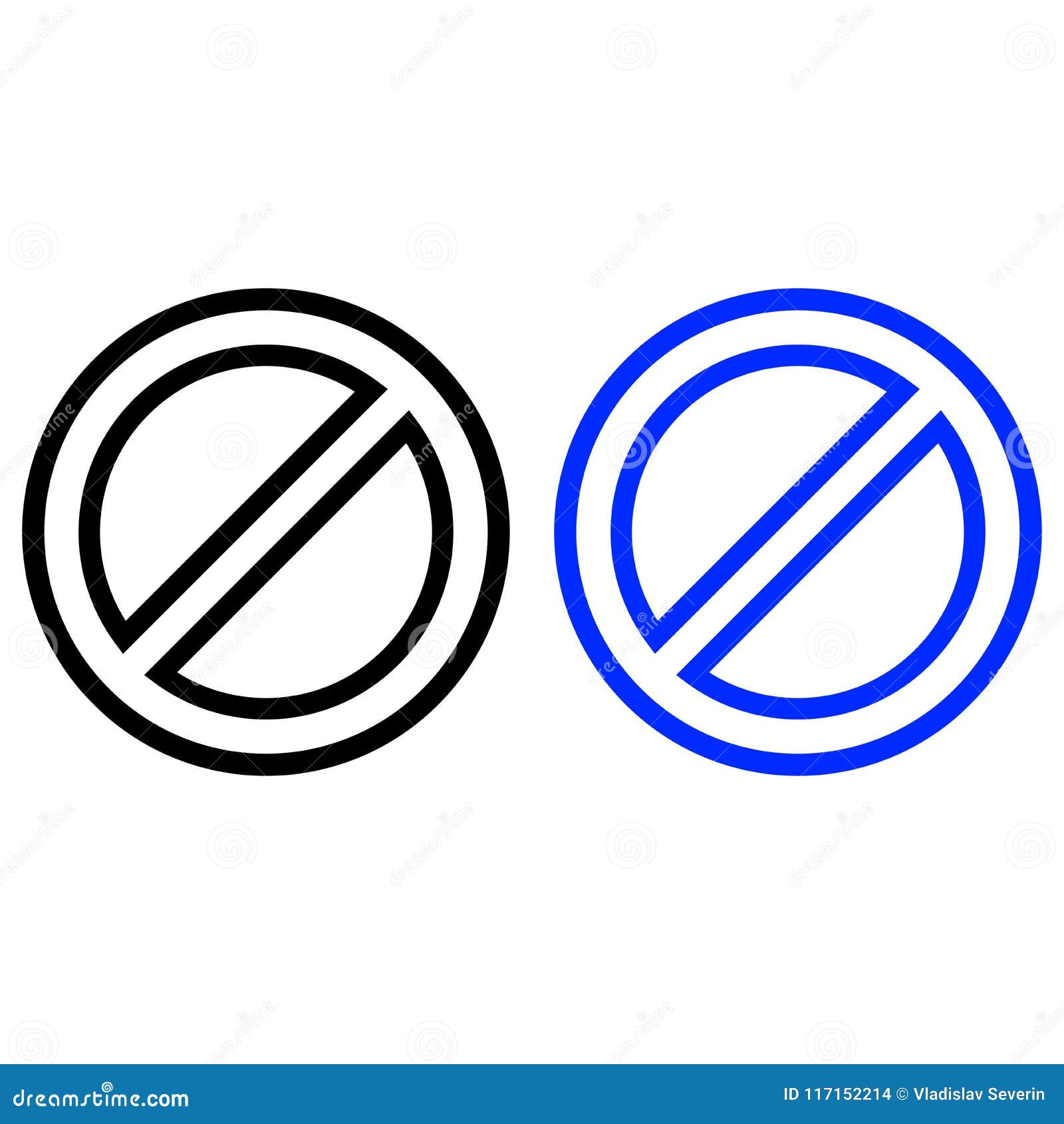 Restriction vector icon stock illustration. Illustration of background ...