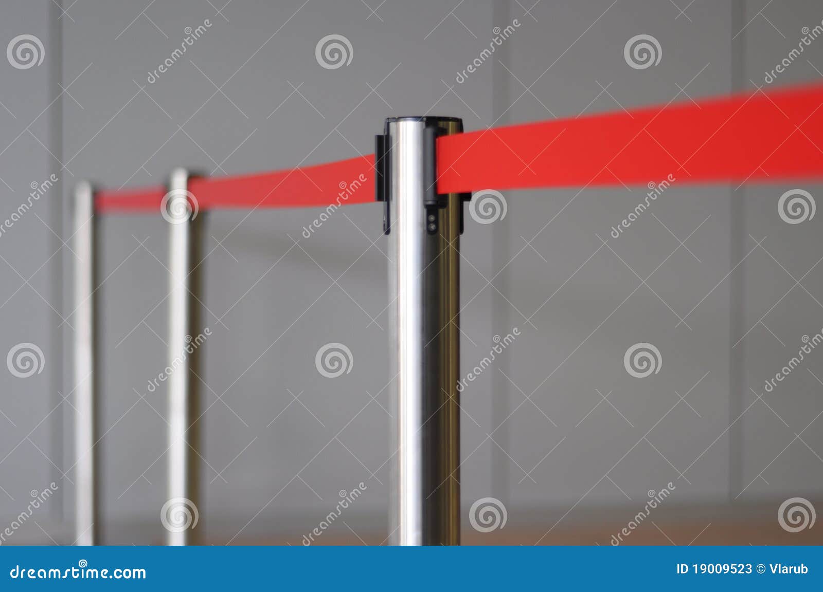 Restrictive red tape stock image. Image of barricade - 19009523