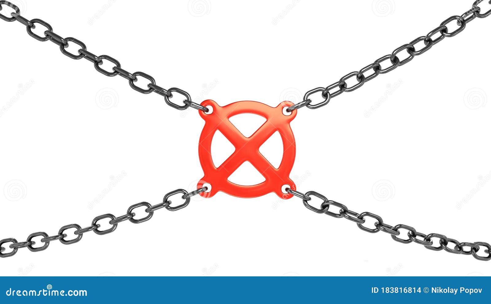 Restrictive sign stock photo. Image of chain, border - 183816814