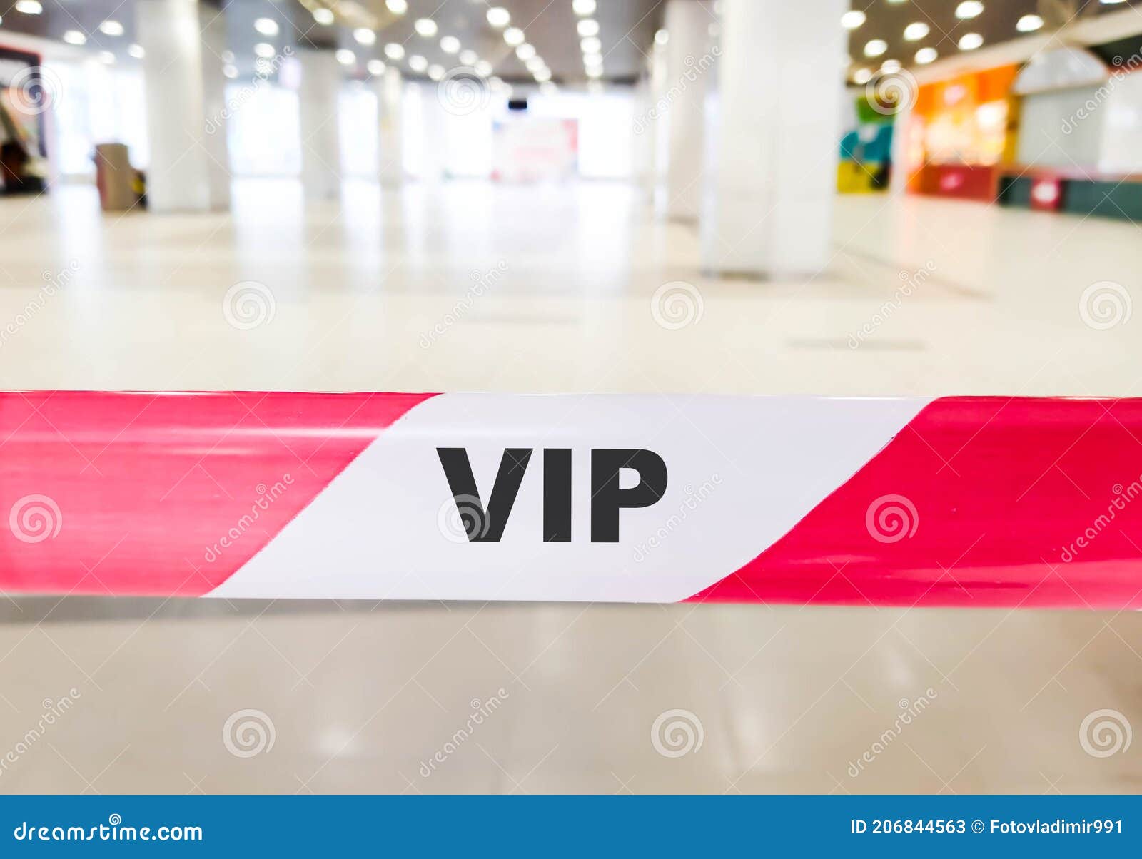 Restrictive Tape for the Arrival of VIPs To the Main Event of the Year ...