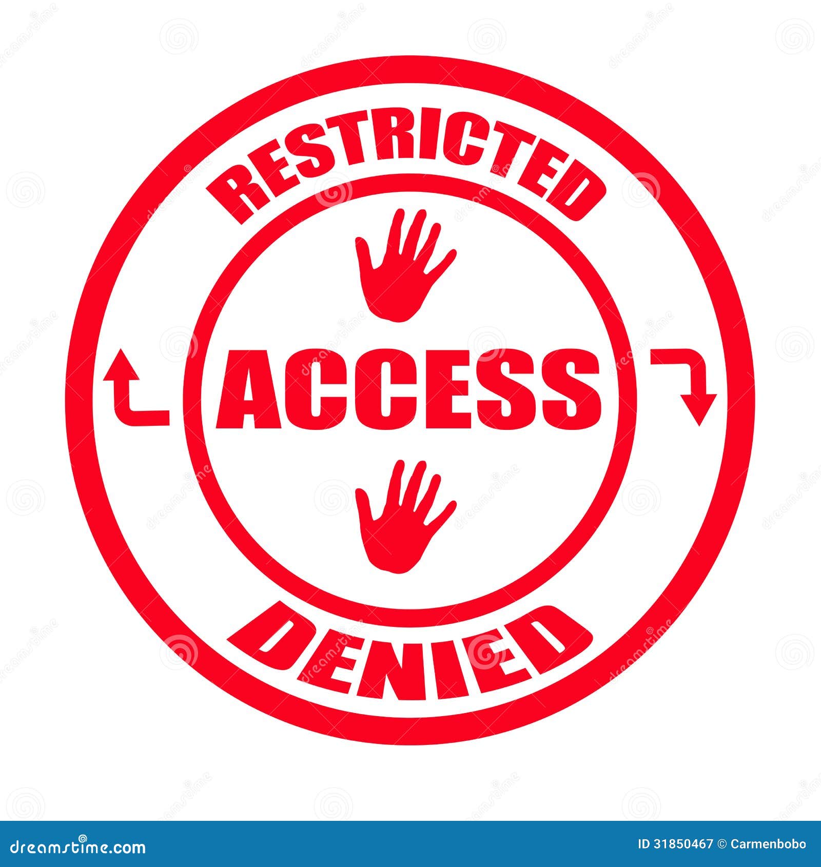 Restrito ilustração stock. Ilustração de sinal, etiqueta - 31850467