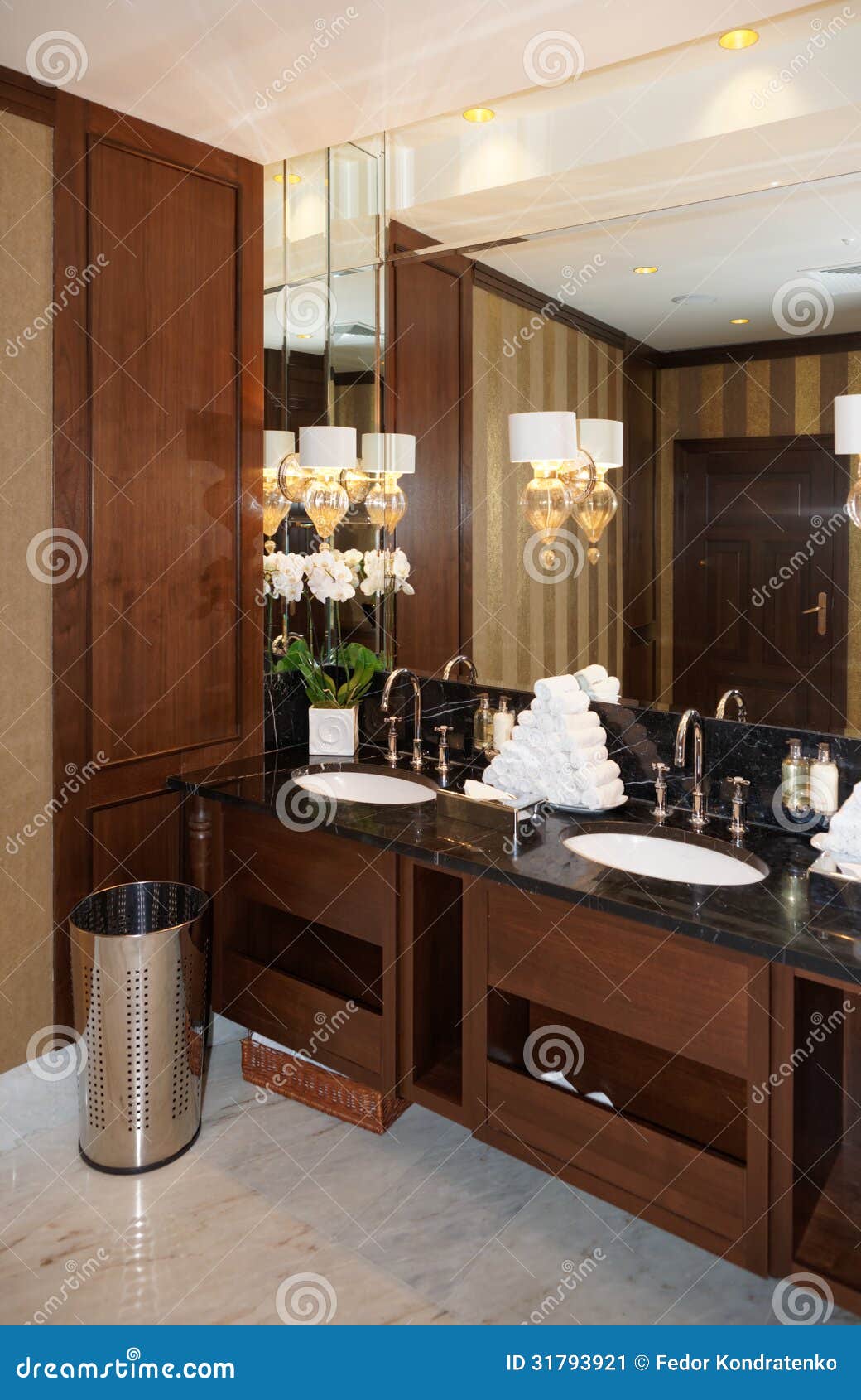 Restroom in hotel stock image. Image of interior, hygiene - 31793921