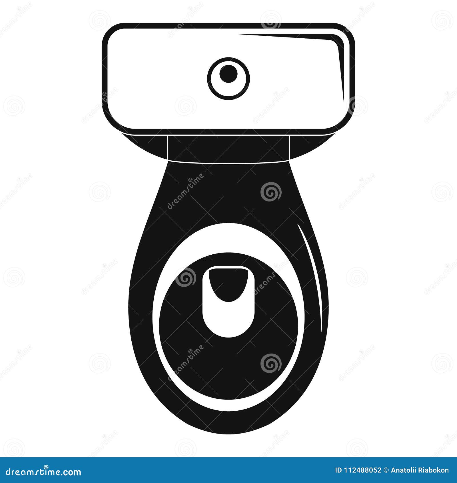 Restroom Icon, Simple Style Stock Vector - Illustration of white, icon ...