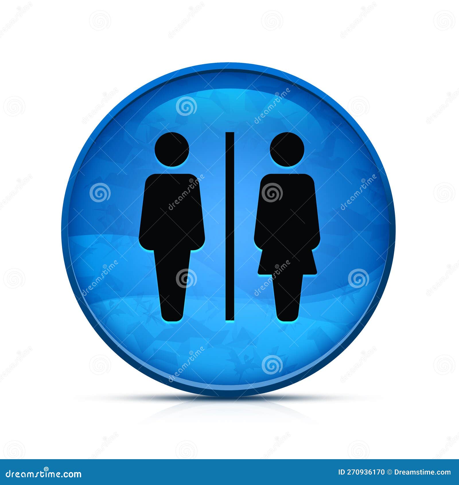 Round Restroom Icons. Water Closet. Bathroom Signs. Vector Scalable ...