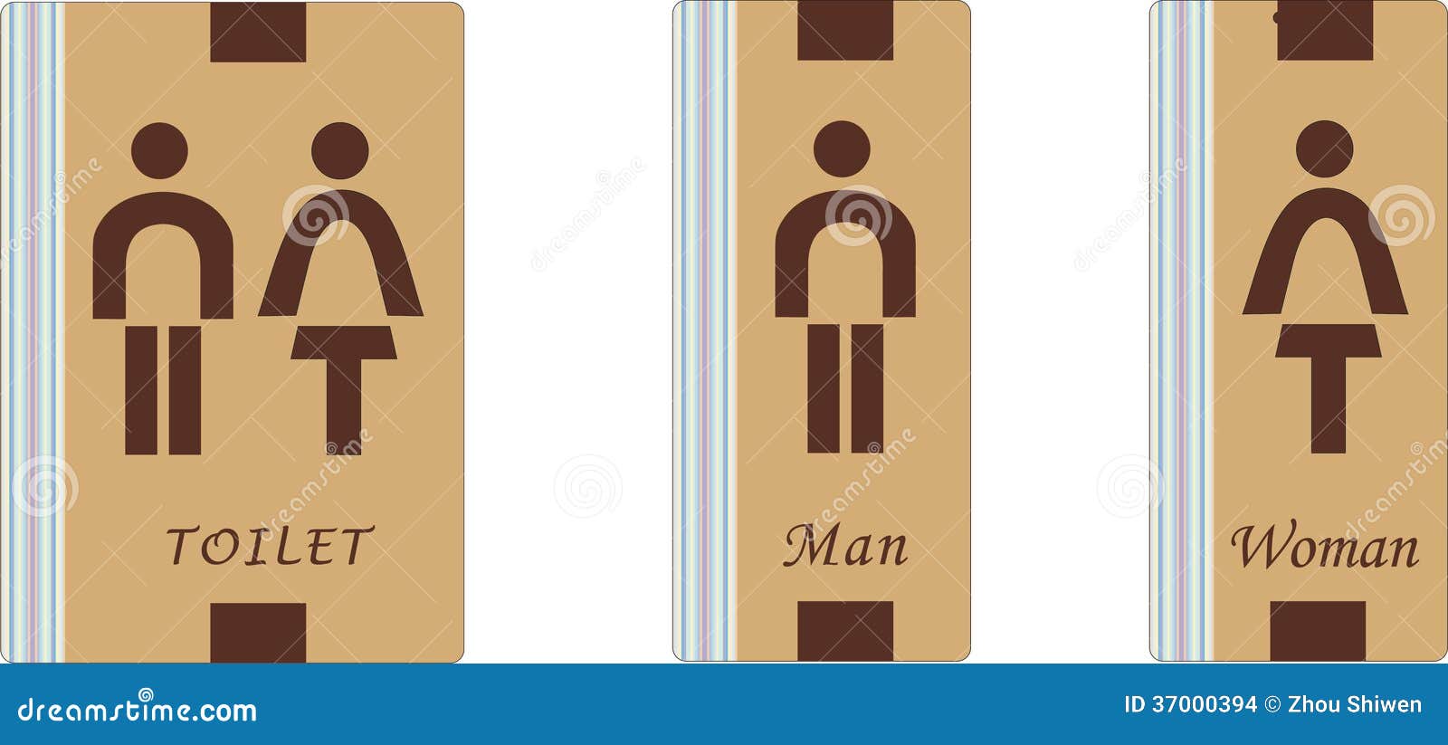 Restroom Sign stock illustration. Illustration of bright - 37000394