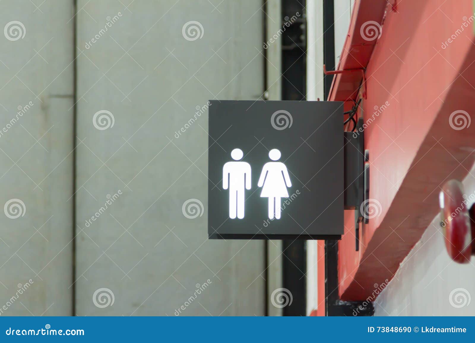 Restroom signs Lightbox. stock photo. Image of clip, room - 73848690