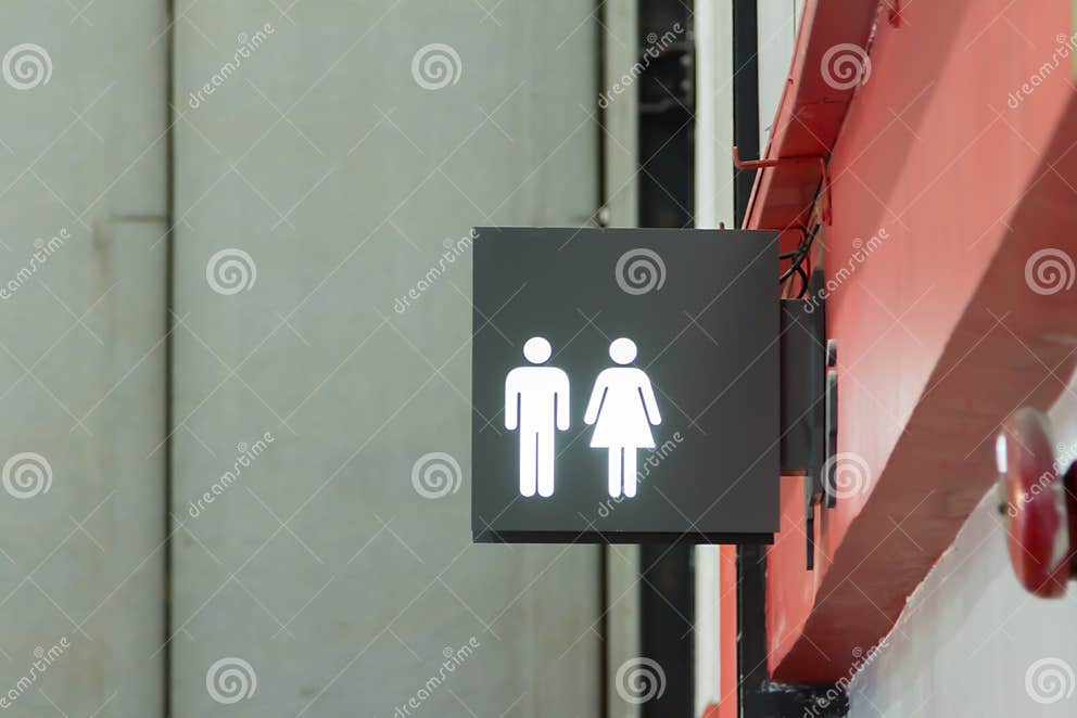 Restroom signs Lightbox. stock photo. Image of clip, room - 73848690