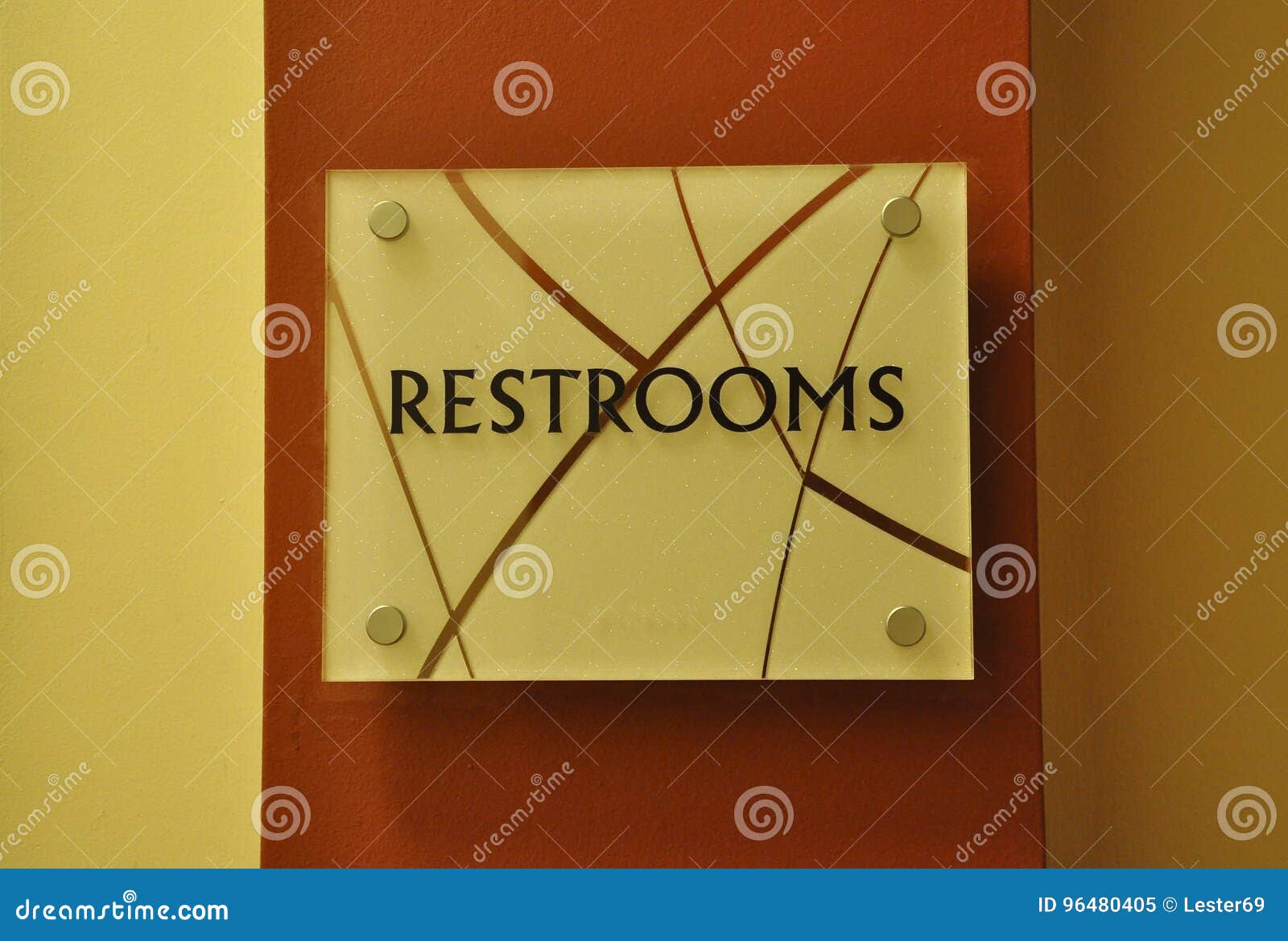 Restrooms sign stock image. Image of canada, hall, fastfood - 96480405