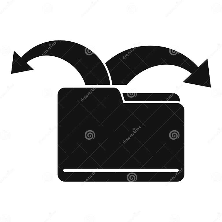 Restructure File Icon, Simple Style Stock Vector - Illustration of ...