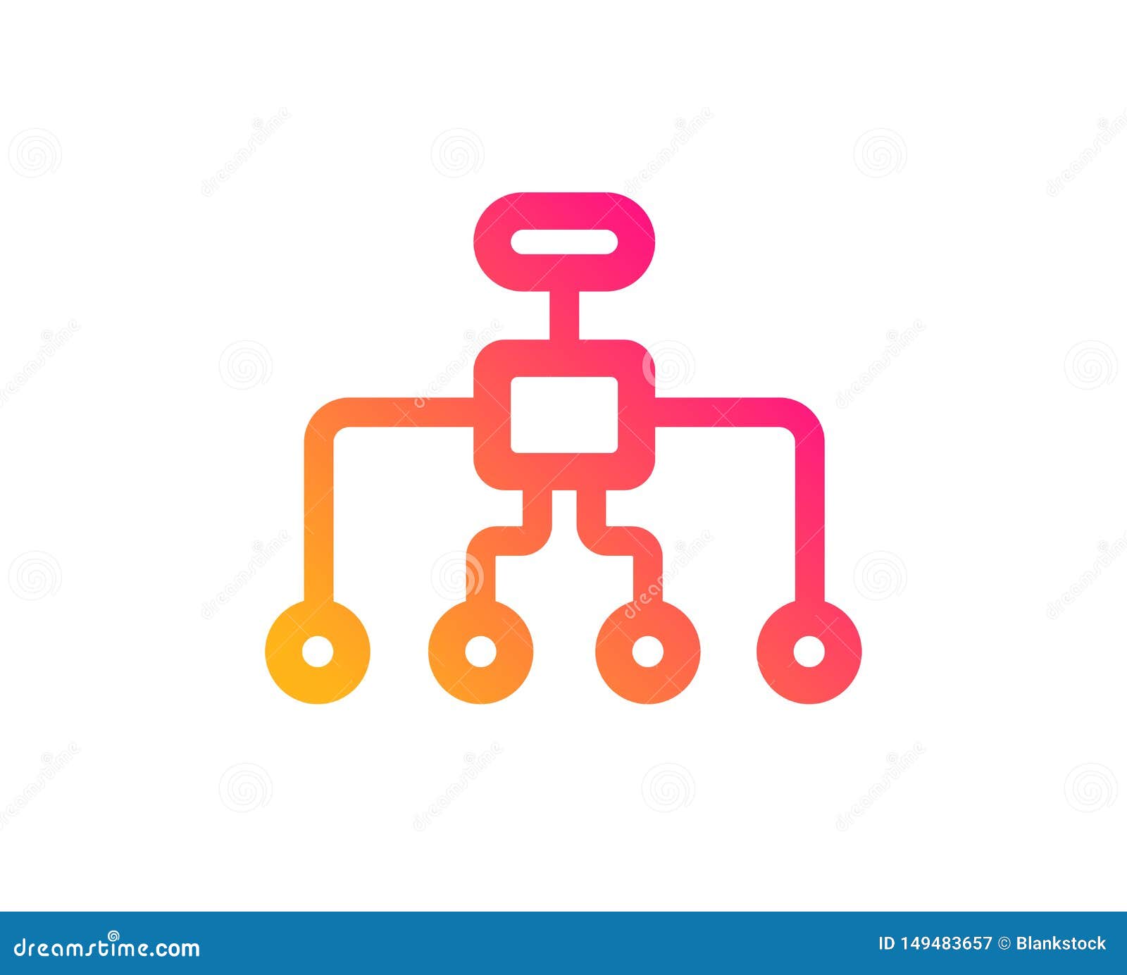 Restructuring Icon. Business Architecture Sign. Vector Stock Vector ...