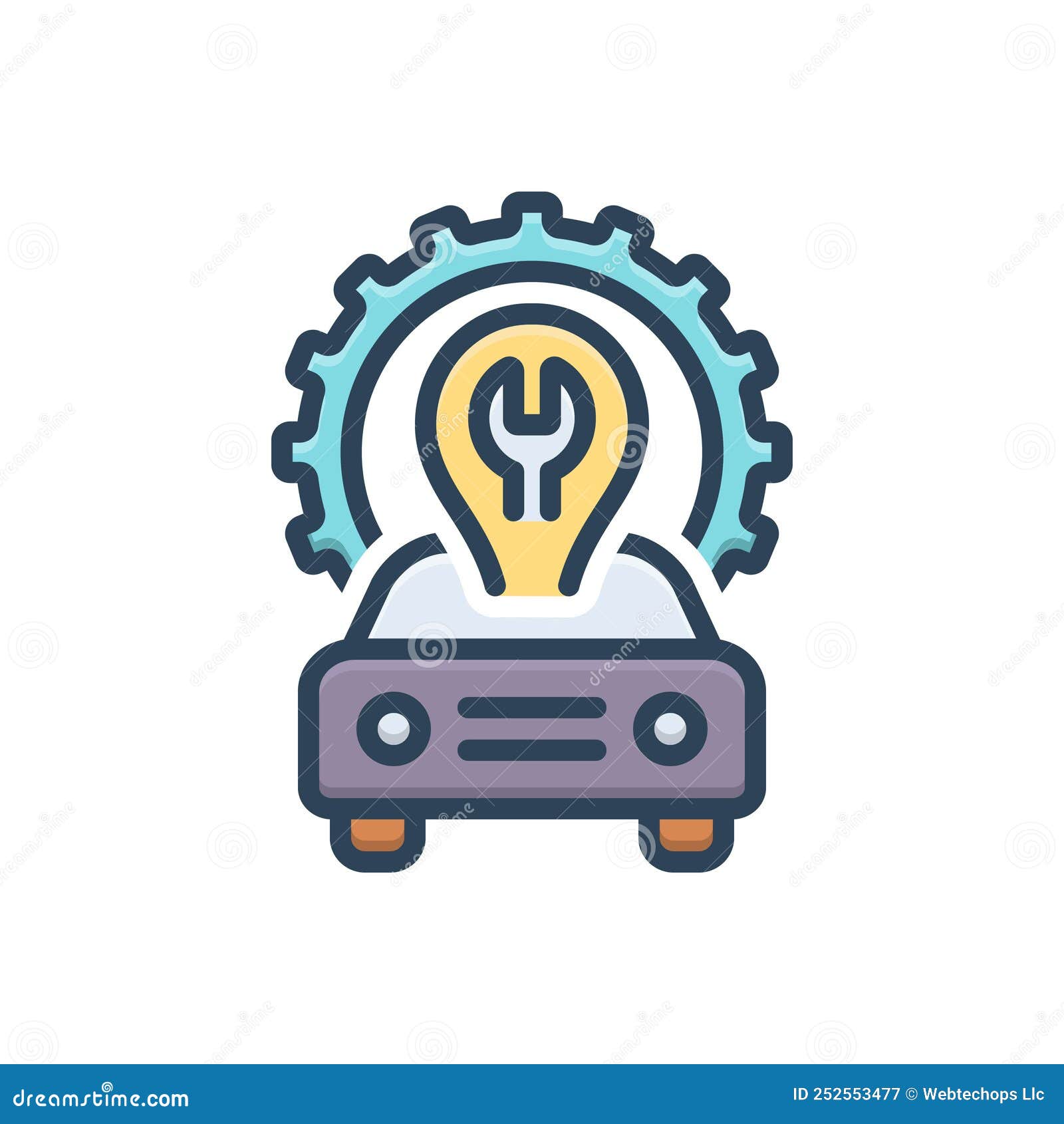 Color Illustration Icon for Restructuring, Reconstruct and Reshuffle ...