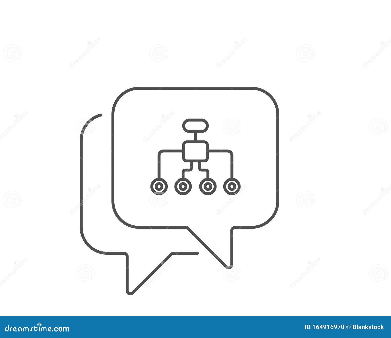 Restructuring Line Icon. Business Architecture Sign. Vector Stock ...