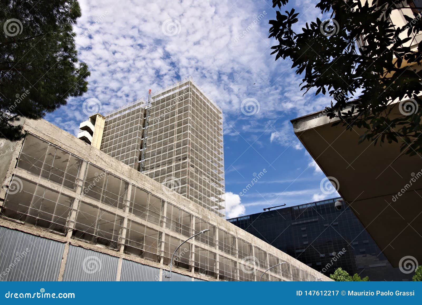 Restructuring of an Office Building Stock Image - Image of engineering ...