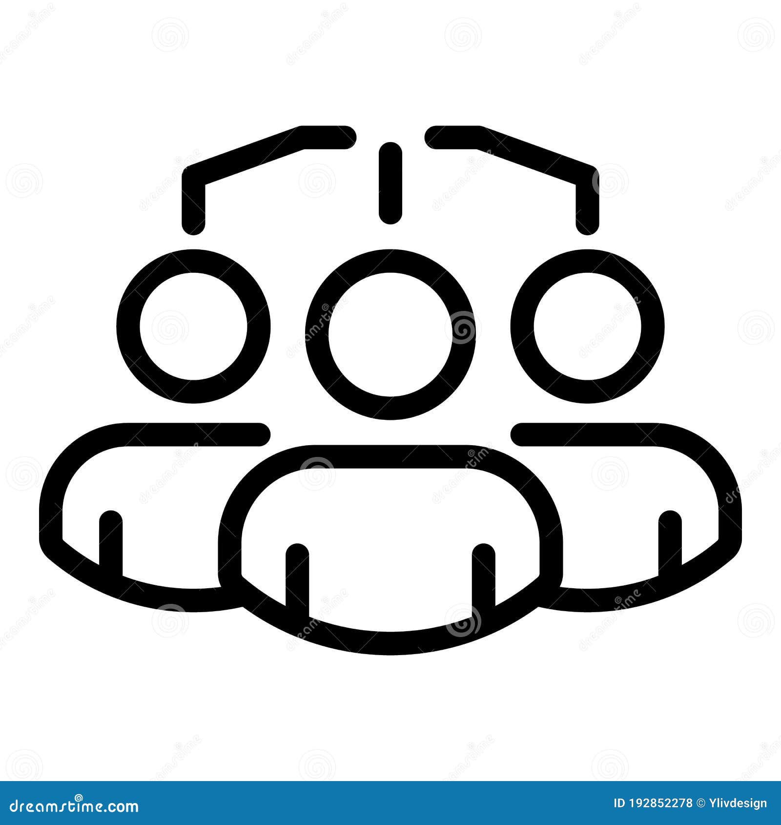 Restructuring People Group Icon, Outline Style Stock Vector ...