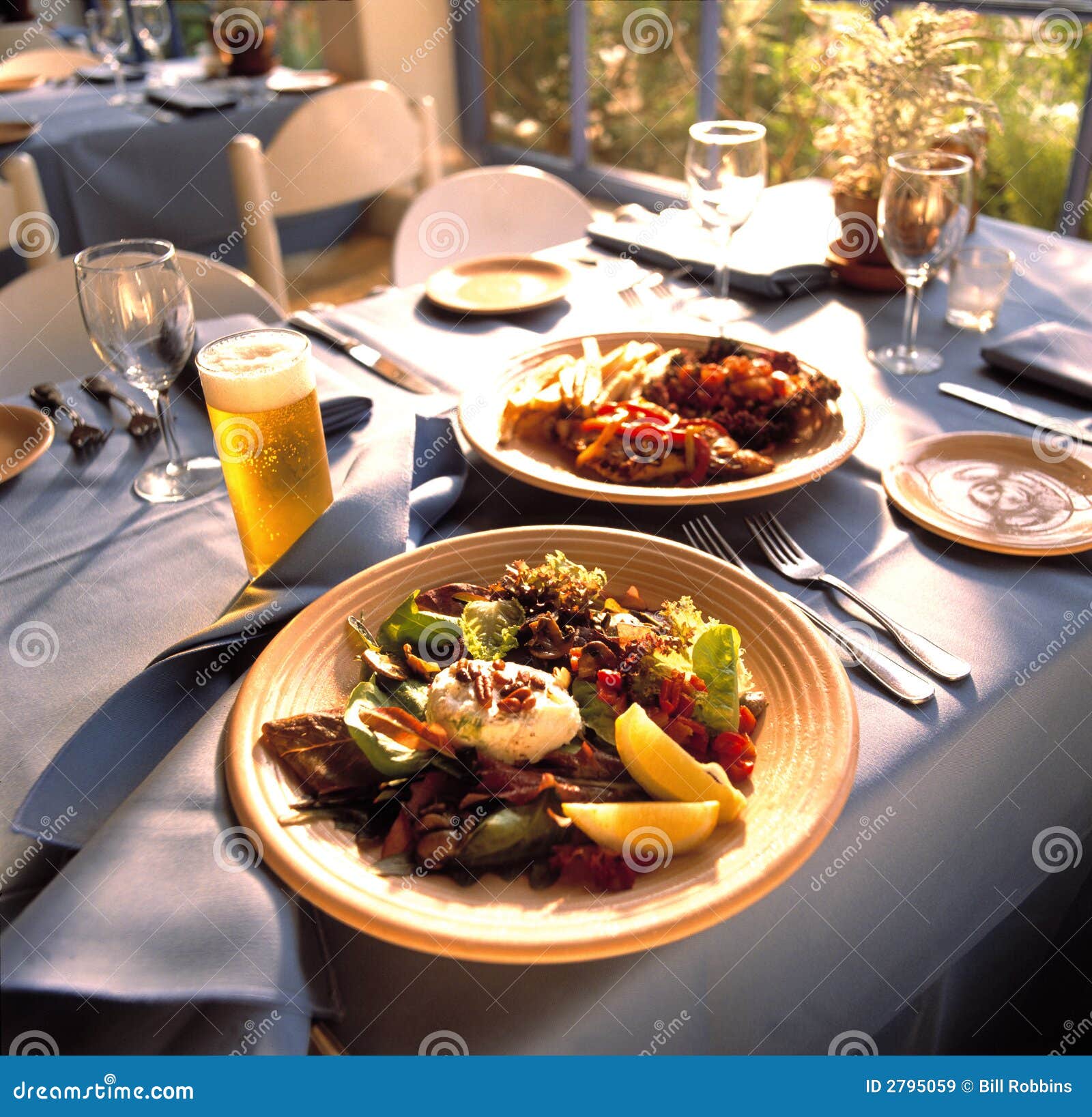 Resturant Table Setting stock image. Image of light, meal - 2795059