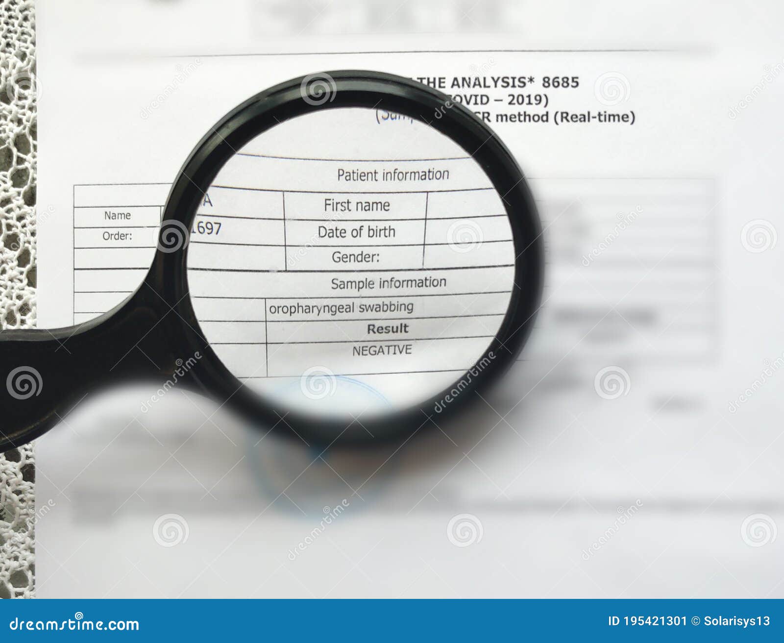 The Result of the Analysis - Coronavirus COVID-19 Qualitative RNA ...