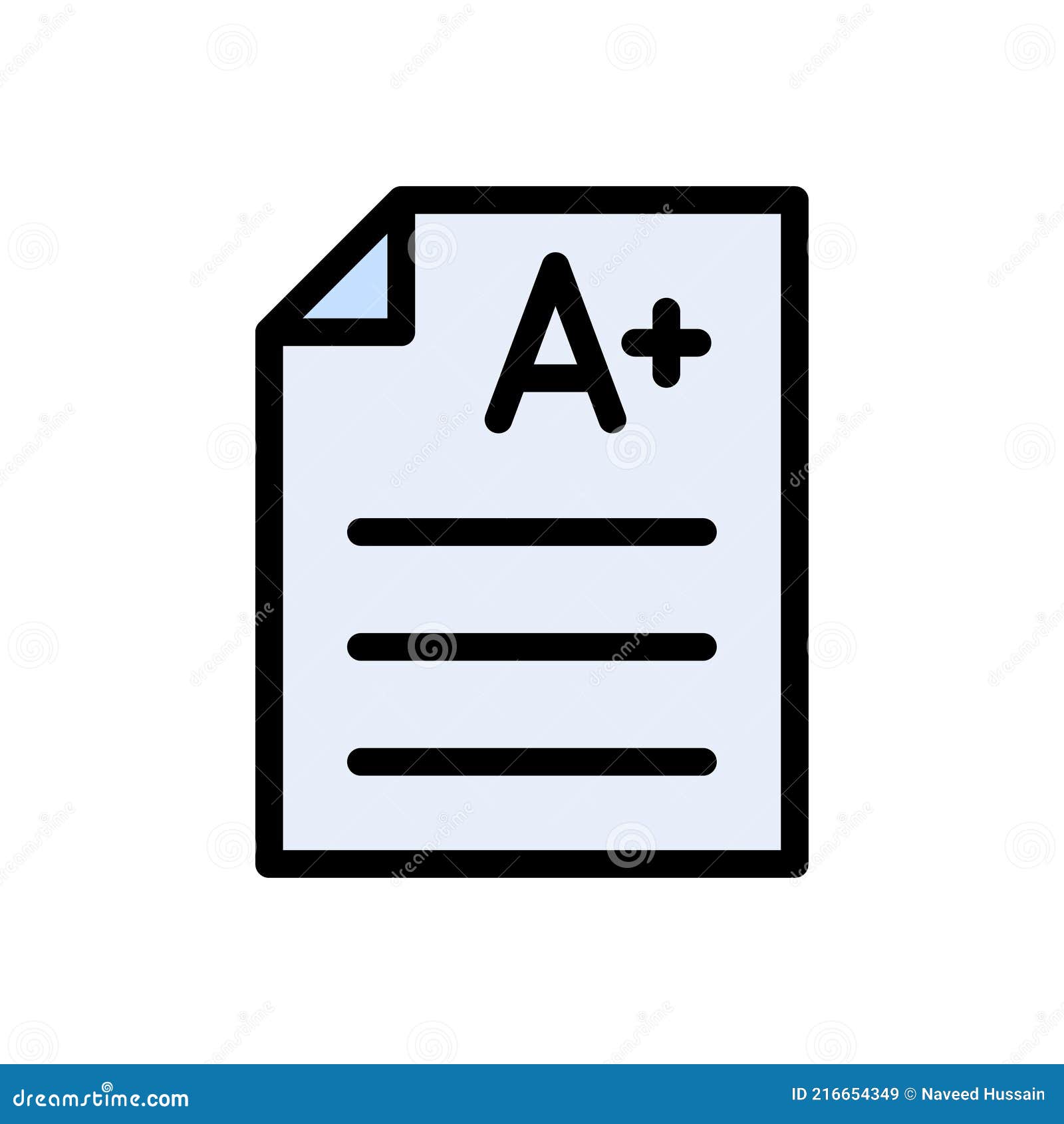 Result card stock vector. Illustration of rate, test - 216654349