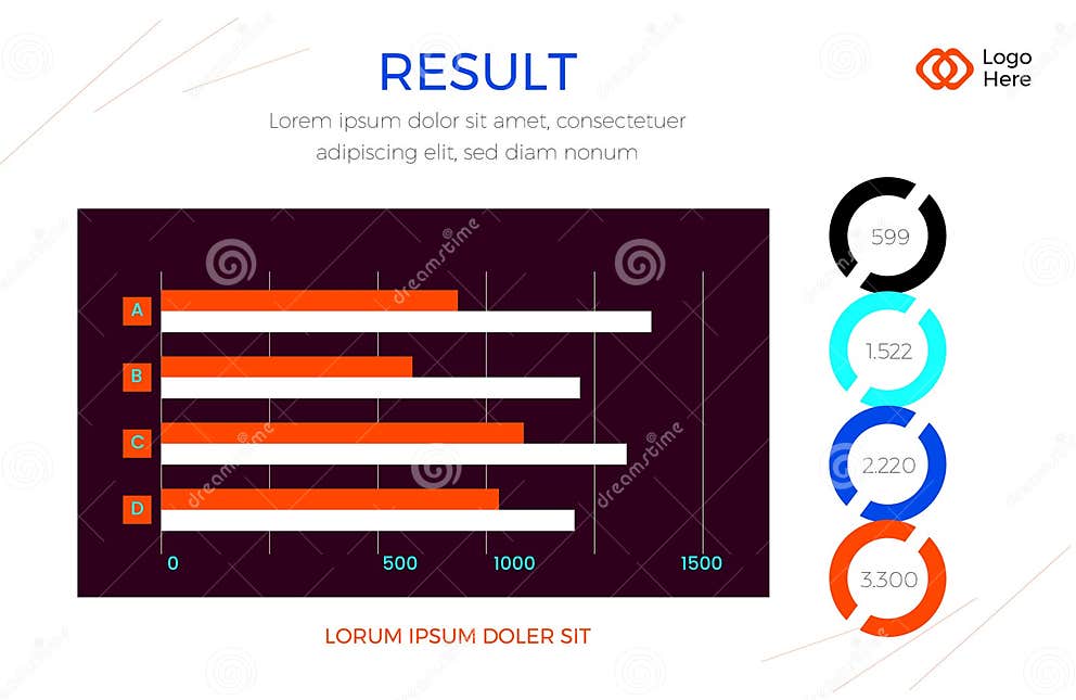 Result graph design stock vector. Illustration of circle - 273878830