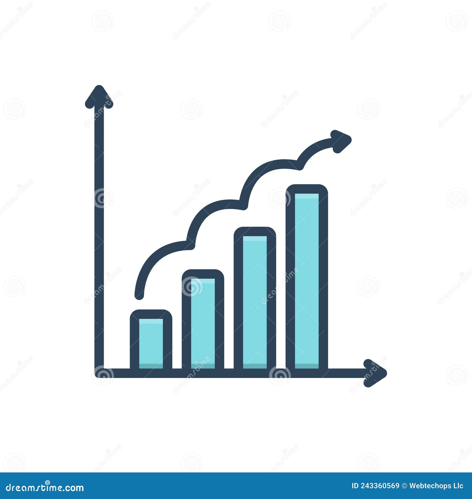 Color Illustration Icon for Result, Outcome and Consequence Stock ...