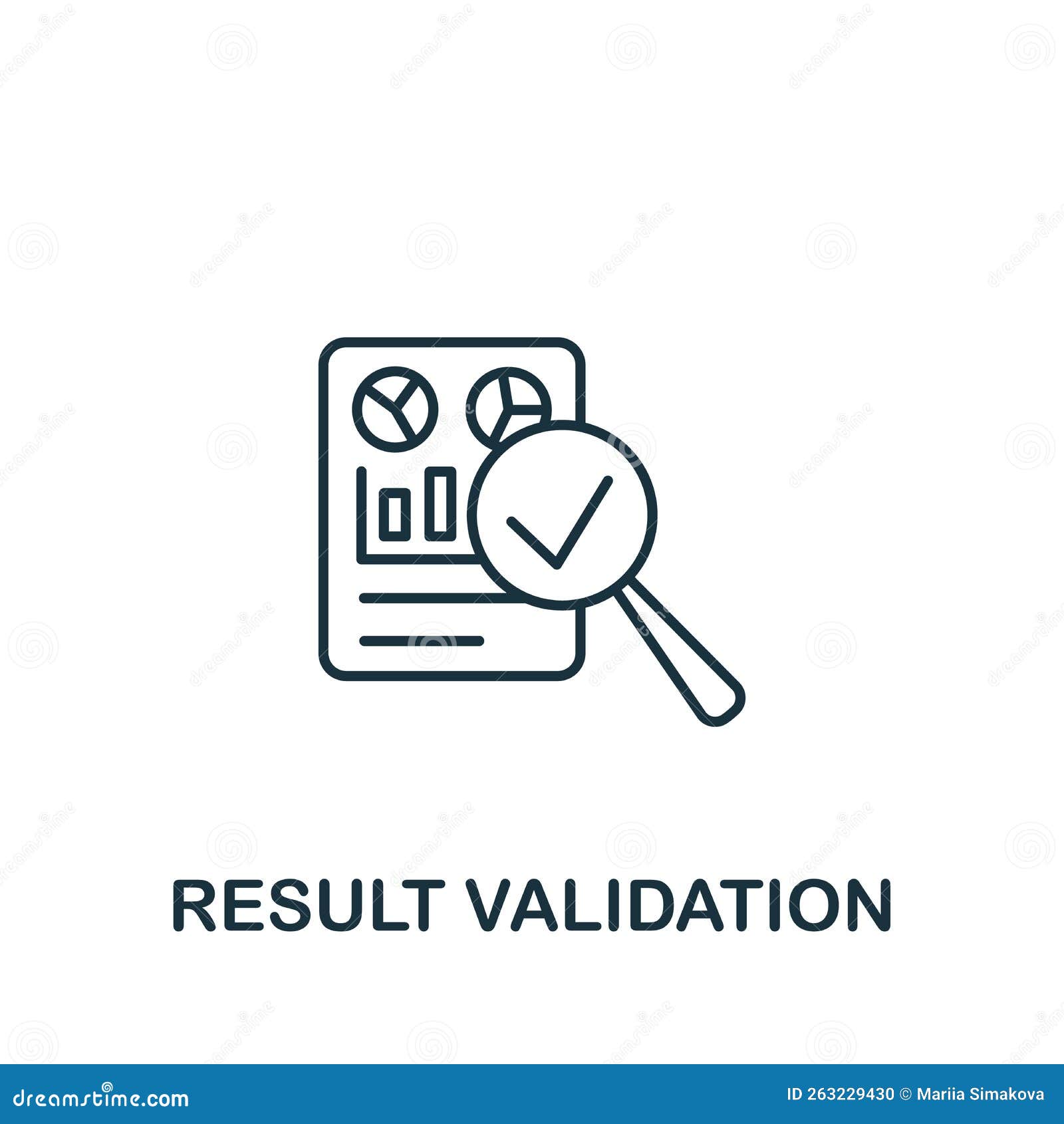 Result Validation Icon. Monochrome Simple Business Intelligence Icon ...