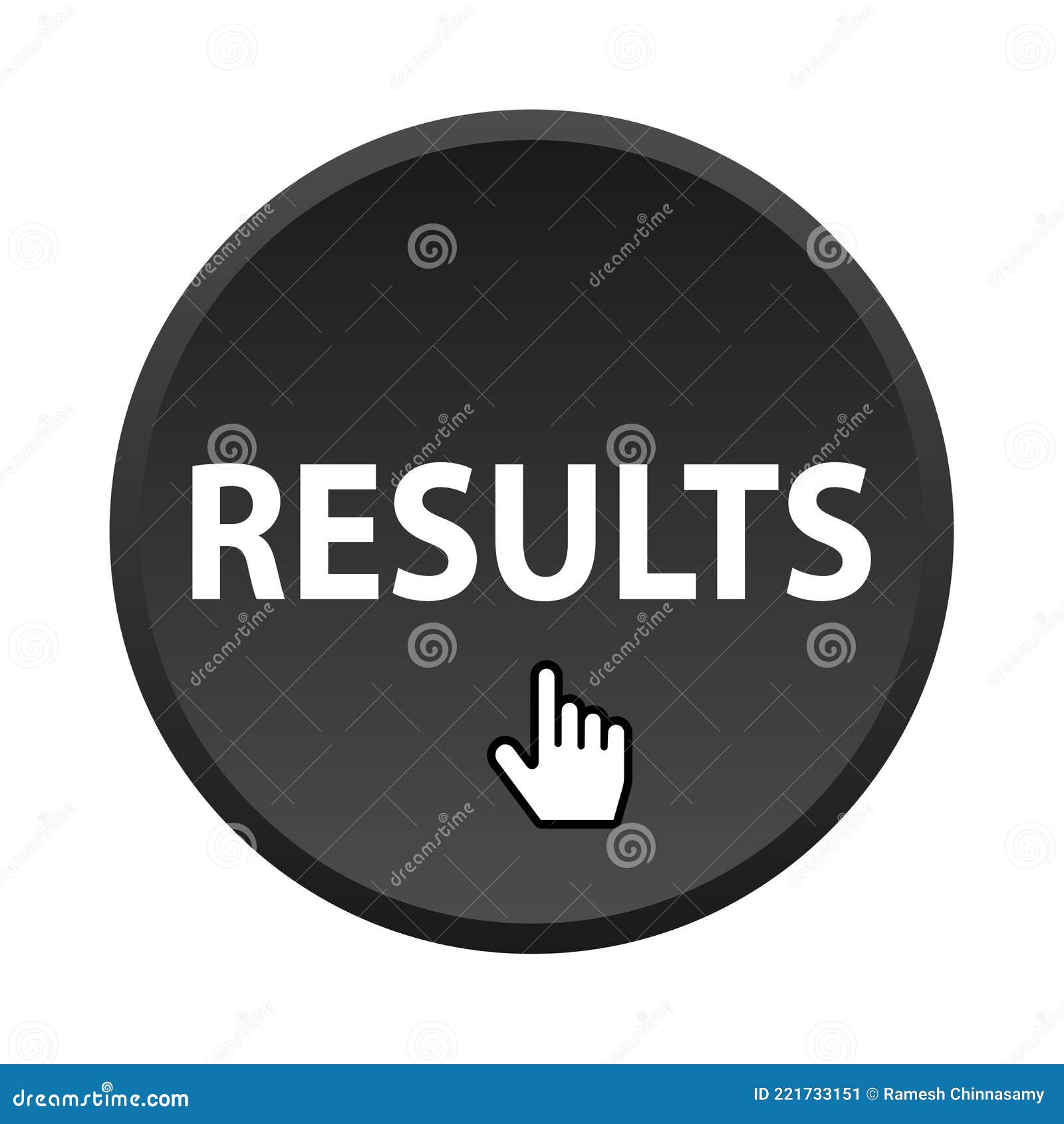Results button stock vector. Illustration of apply, icon - 221733151