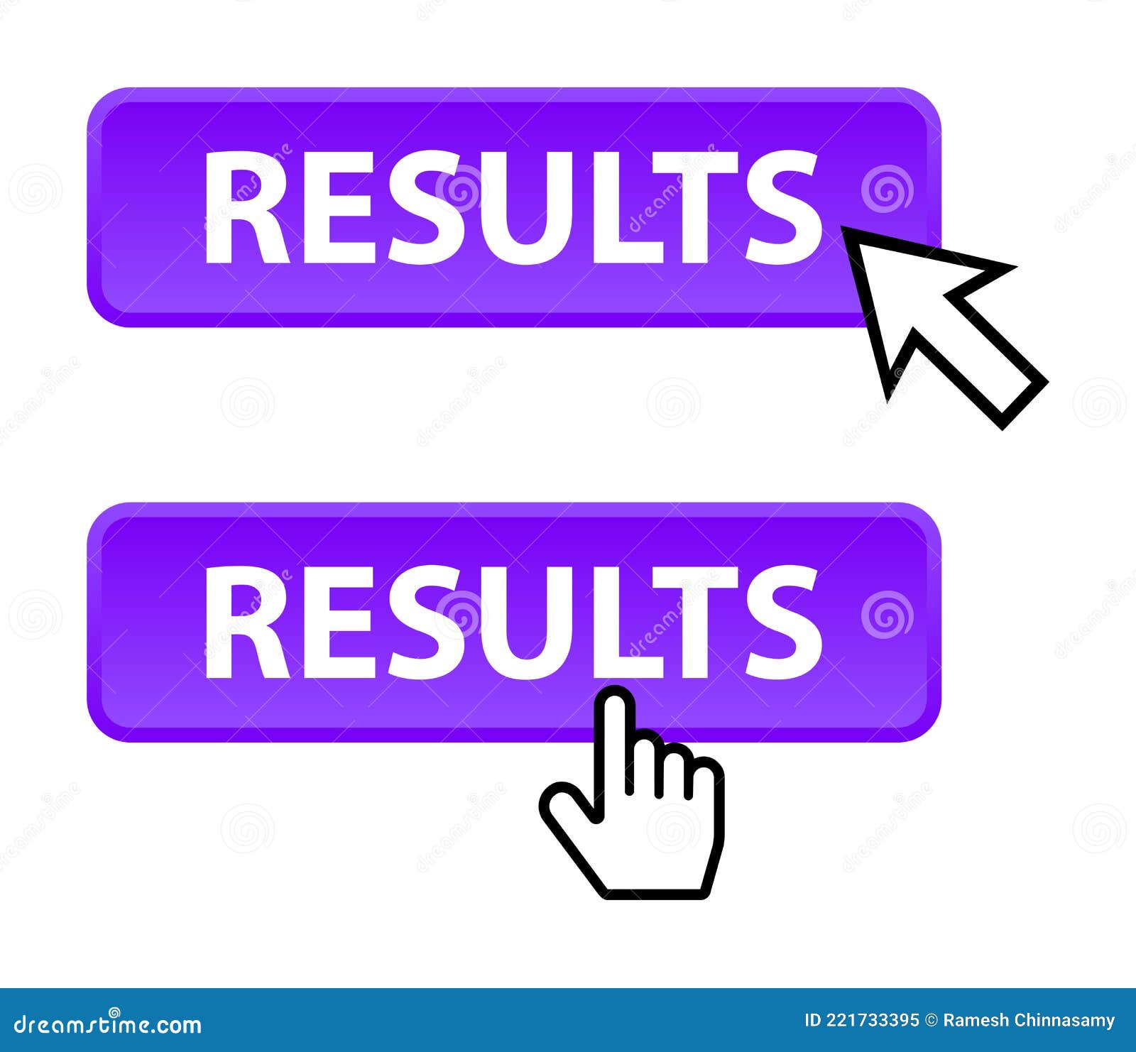 Results button stock vector. Illustration of blog, details - 221733395