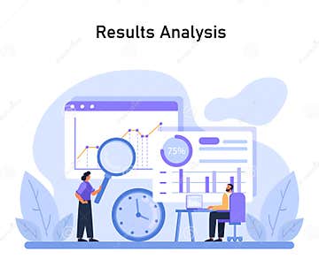 Results Analysis Depiction. Experts Scrutinize Project Outcomes Using ...