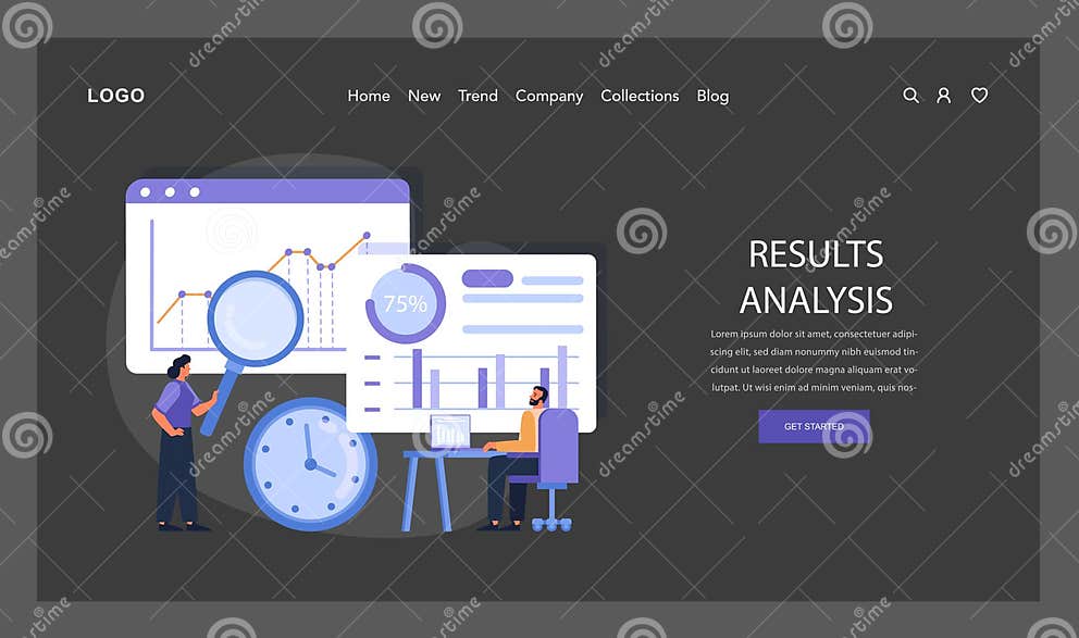 Results Analysis Depiction. Experts Scrutinize Project Outcomes Using ...