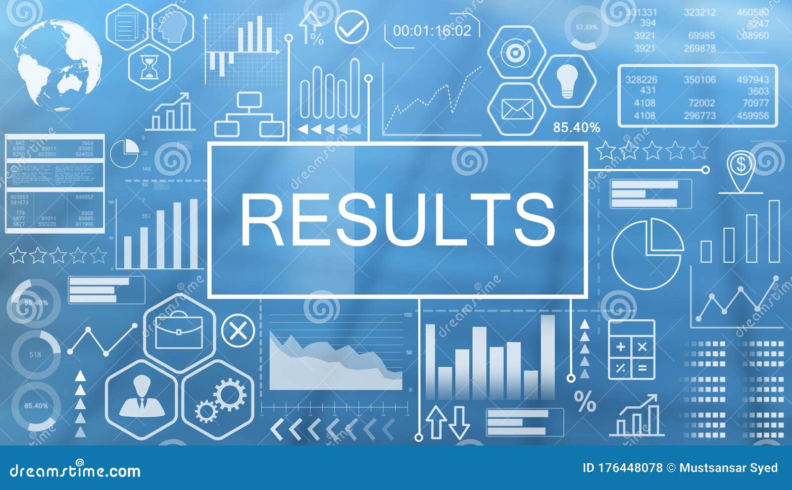 Results, Animated Typography Stock Illustration - Illustration of ...