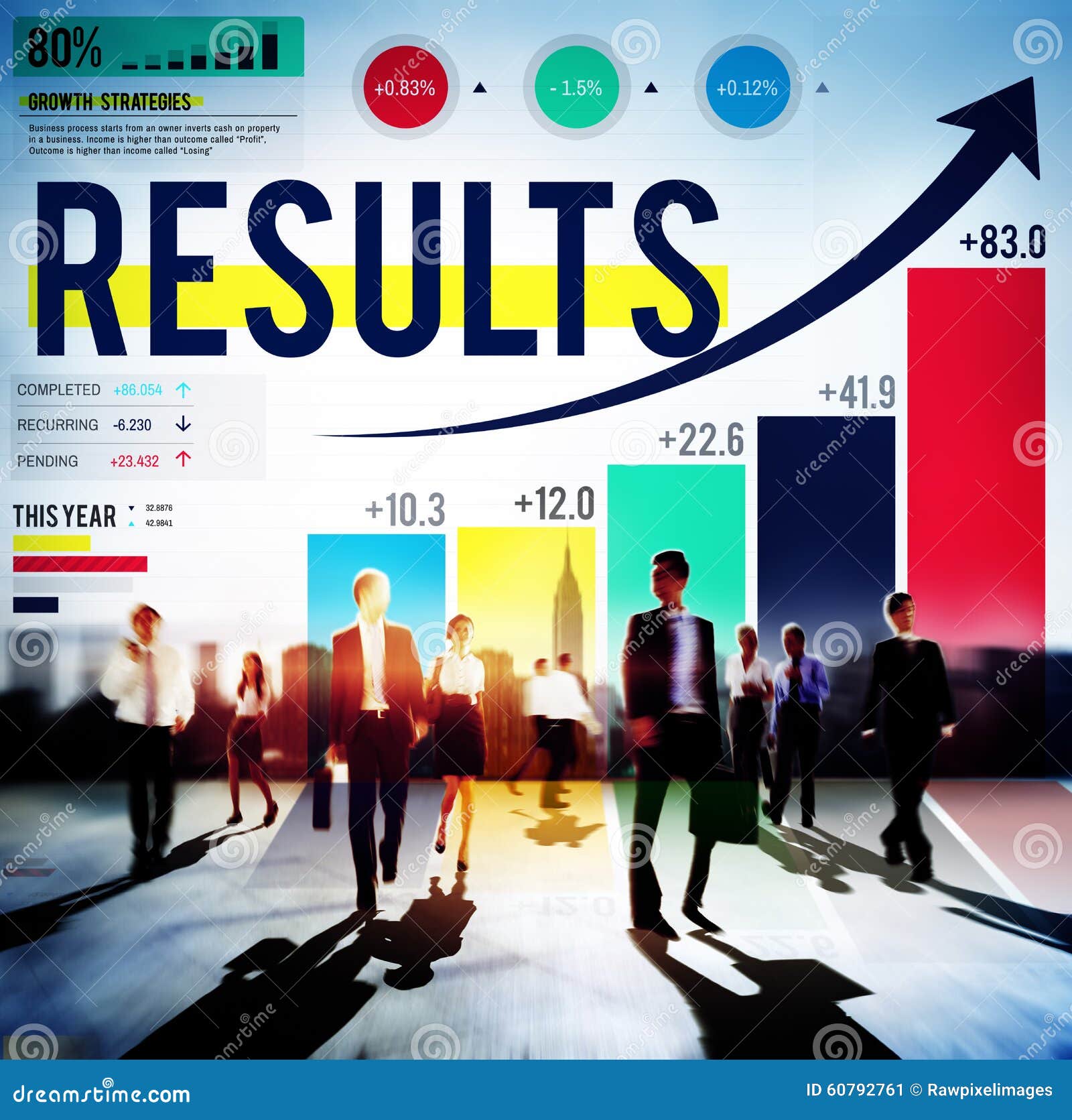 Results Conclusion Outcome Achievement Target Concept Stock Image ...