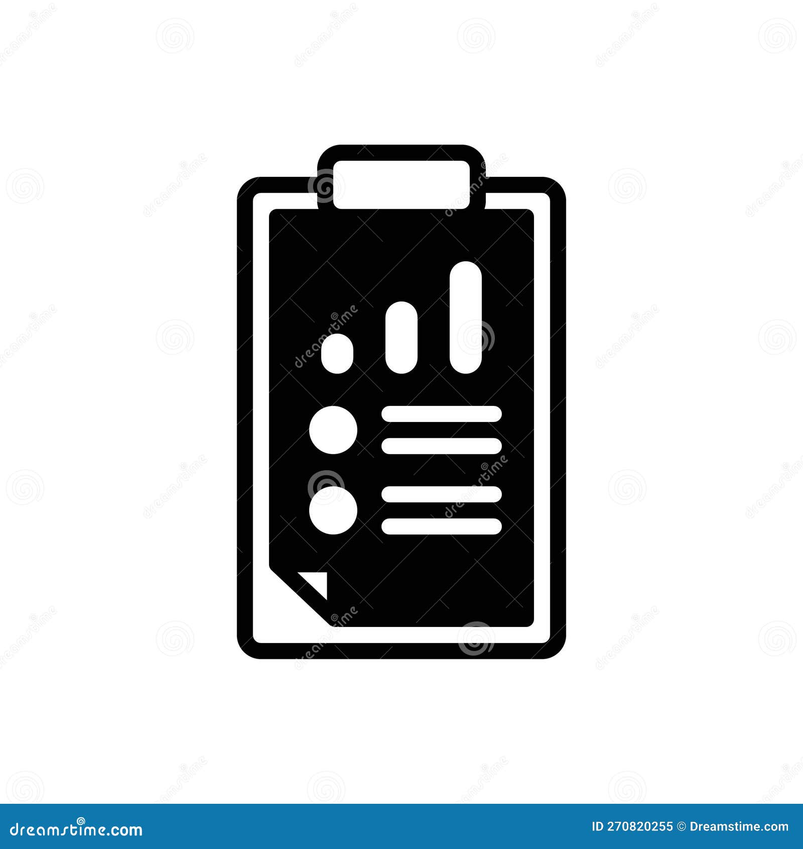 Black Solid Icon for Results, Outcome and Report Stock Vector ...