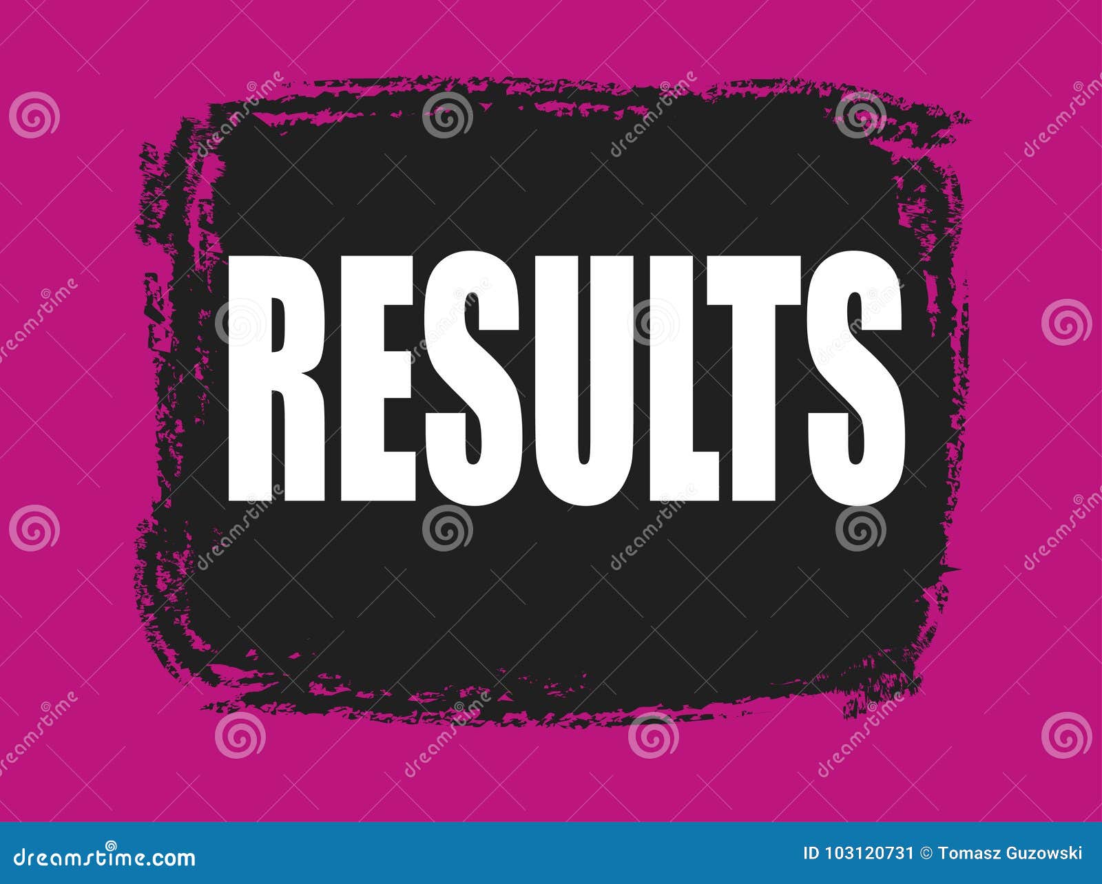 Results banner stock illustration. Illustration of label - 103120731