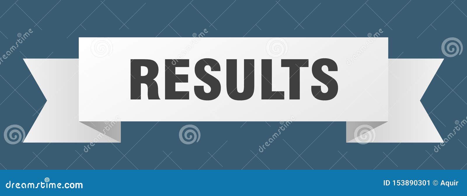 Results ribbon. stock vector. Illustration of ribbon - 153890301