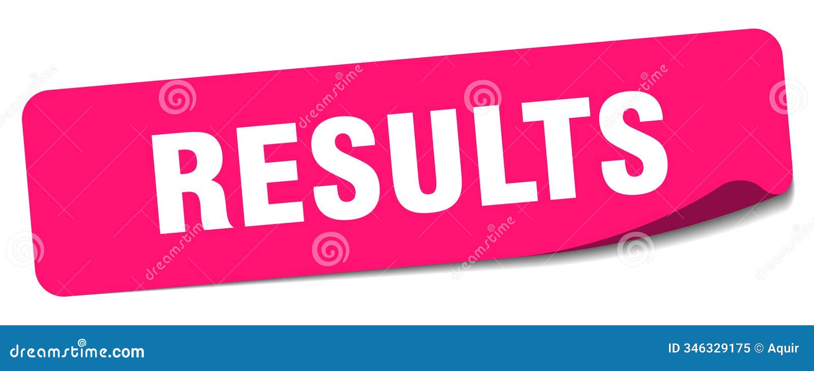 Results Sticker. Results Label Stock Vector - Illustration of ...
