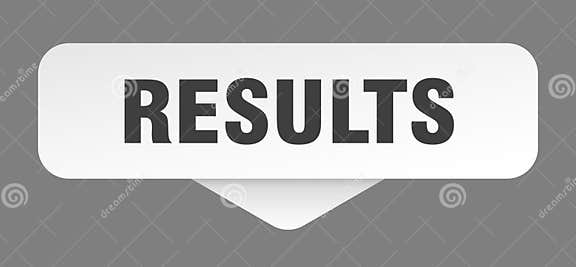 Results Sticker. Results Sign Isolated on Gray Background Stock Vector ...