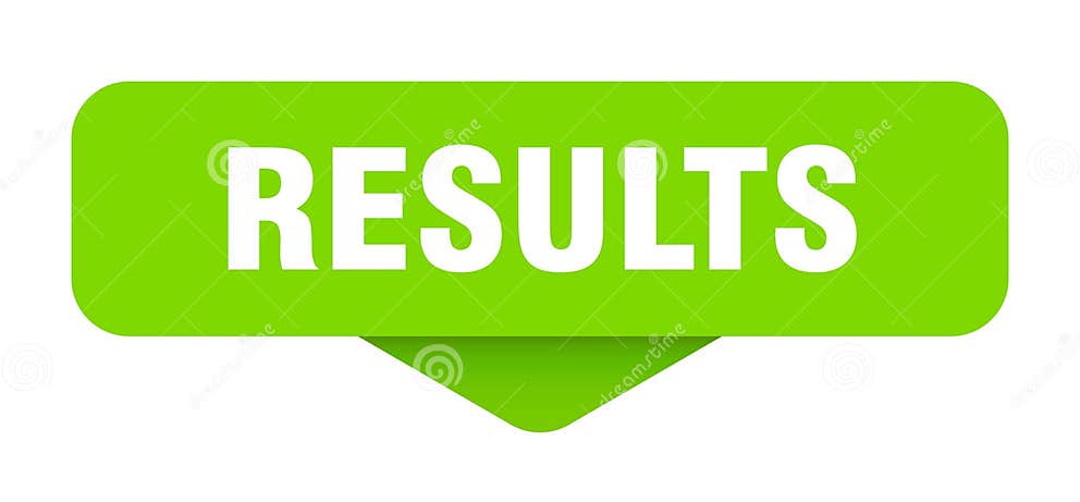 Results Sticker. Results Sign on Transparent Background Stock Vector ...