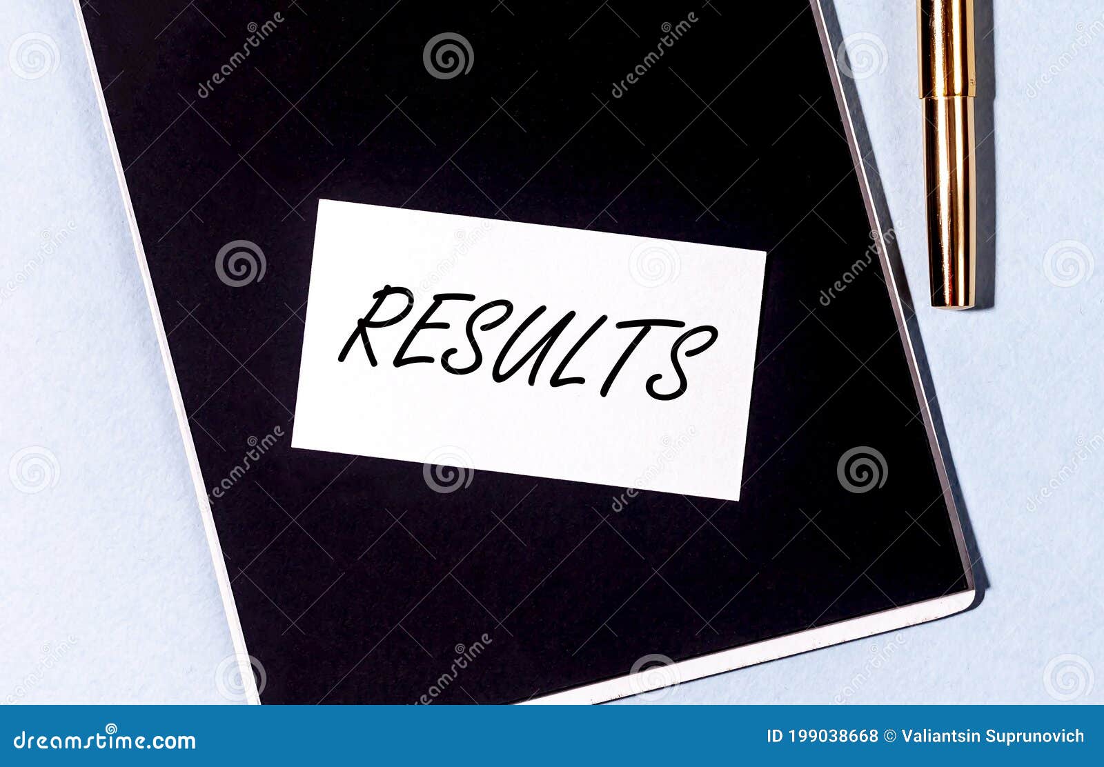 Results Word on Paper Card on Office Table Stock Photo - Image of paper ...