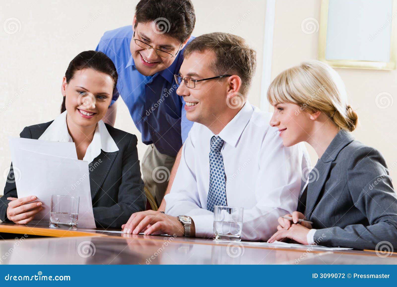 Results of work stock photo. Image of male, discussing - 3099072