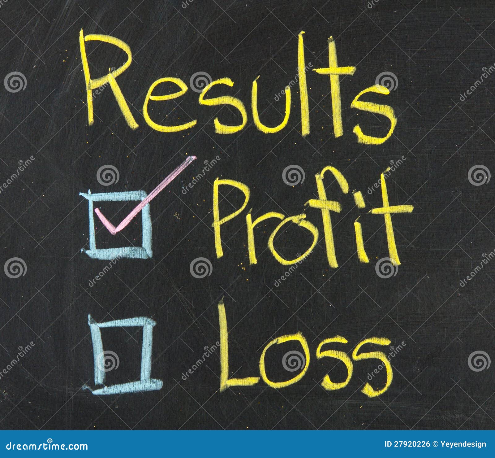 Results, Written on a Blackboard. Stock Photo - Image of white, chalk ...