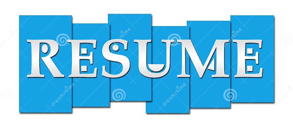 Resume Blue Stripes stock illustration. Illustration of element - 49215638