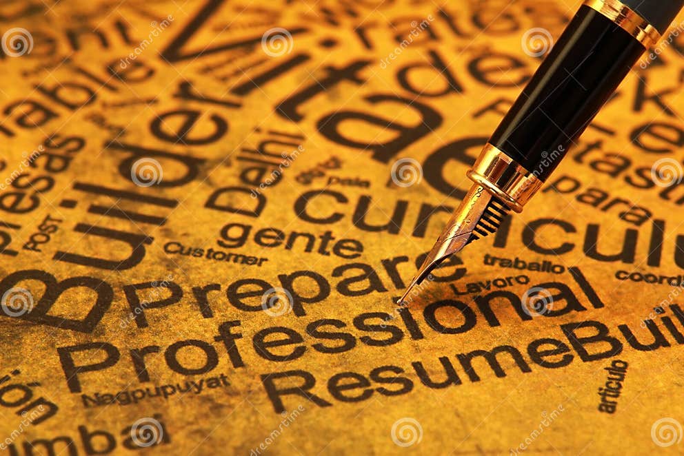 Resume concept stock photo. Image of colorful, chart - 25348794