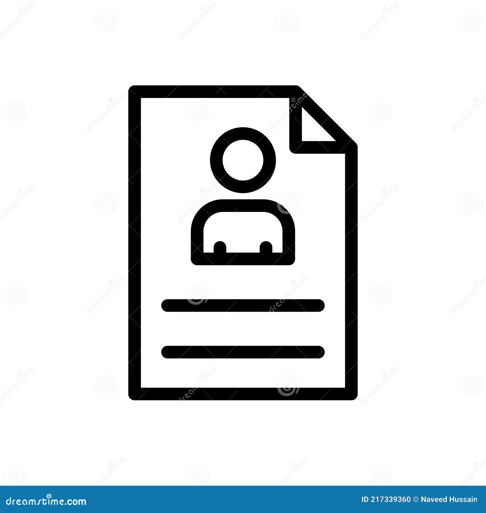 Resume file stock vector. Illustration of vector, resources - 217339360