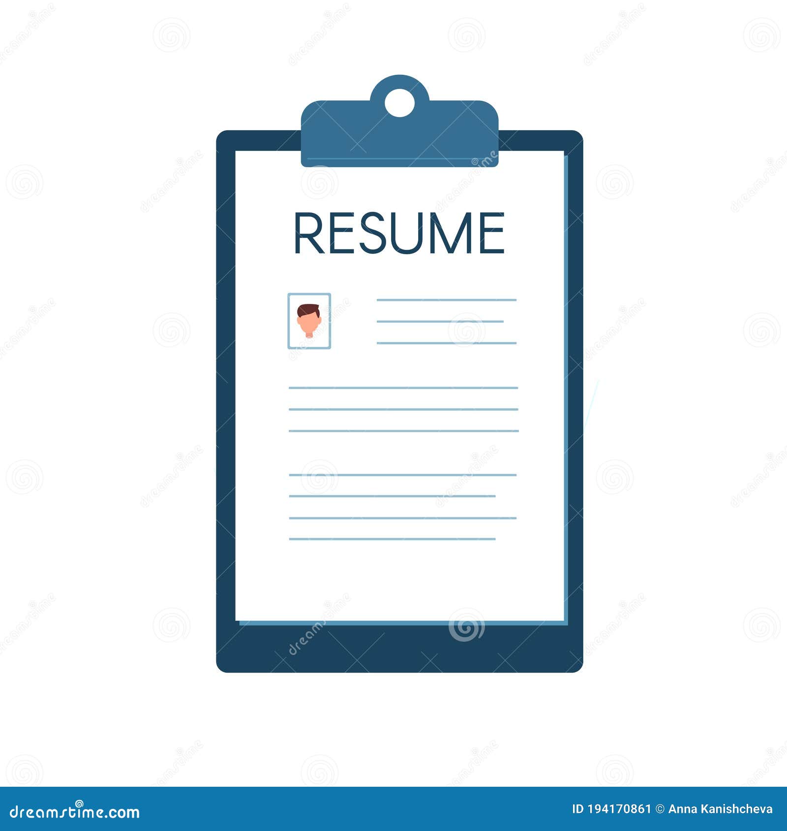 CV Resume. Job Interview Concept. Writing A Resume. Laptop With ...