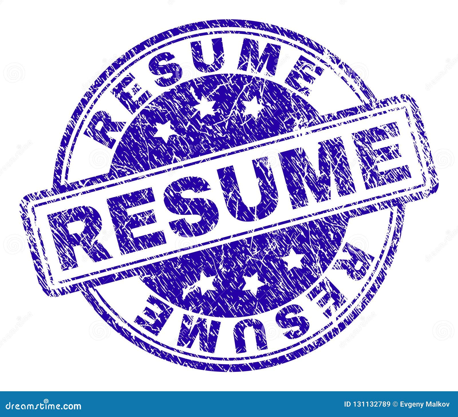 Grunge Textured RESUME Stamp Seal Stock Vector - Illustration of ...