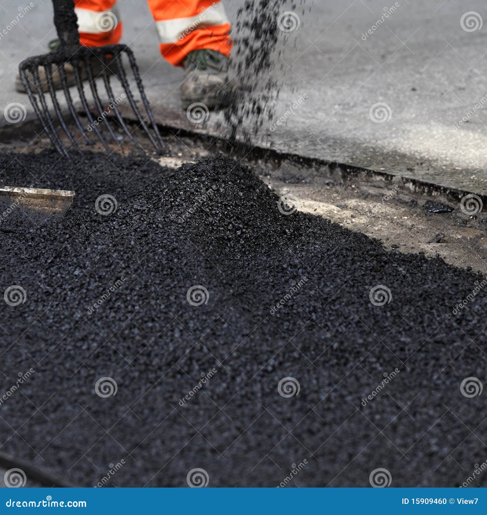 Resurfacing the road stock photo. Image of heap, closeup - 15909460