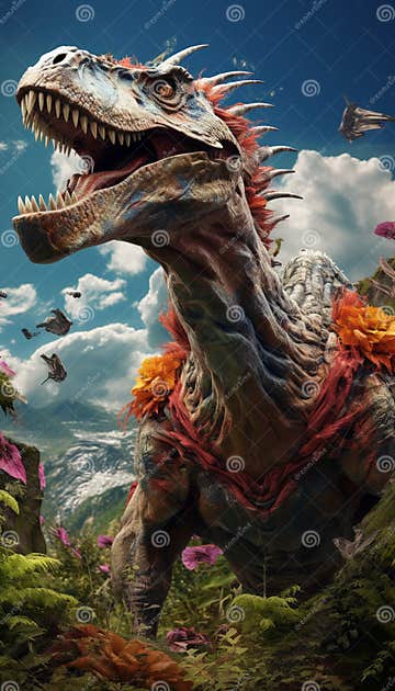 The Resurrection of Dinosaurs an Eccentric Scientist U_006 Stock ...