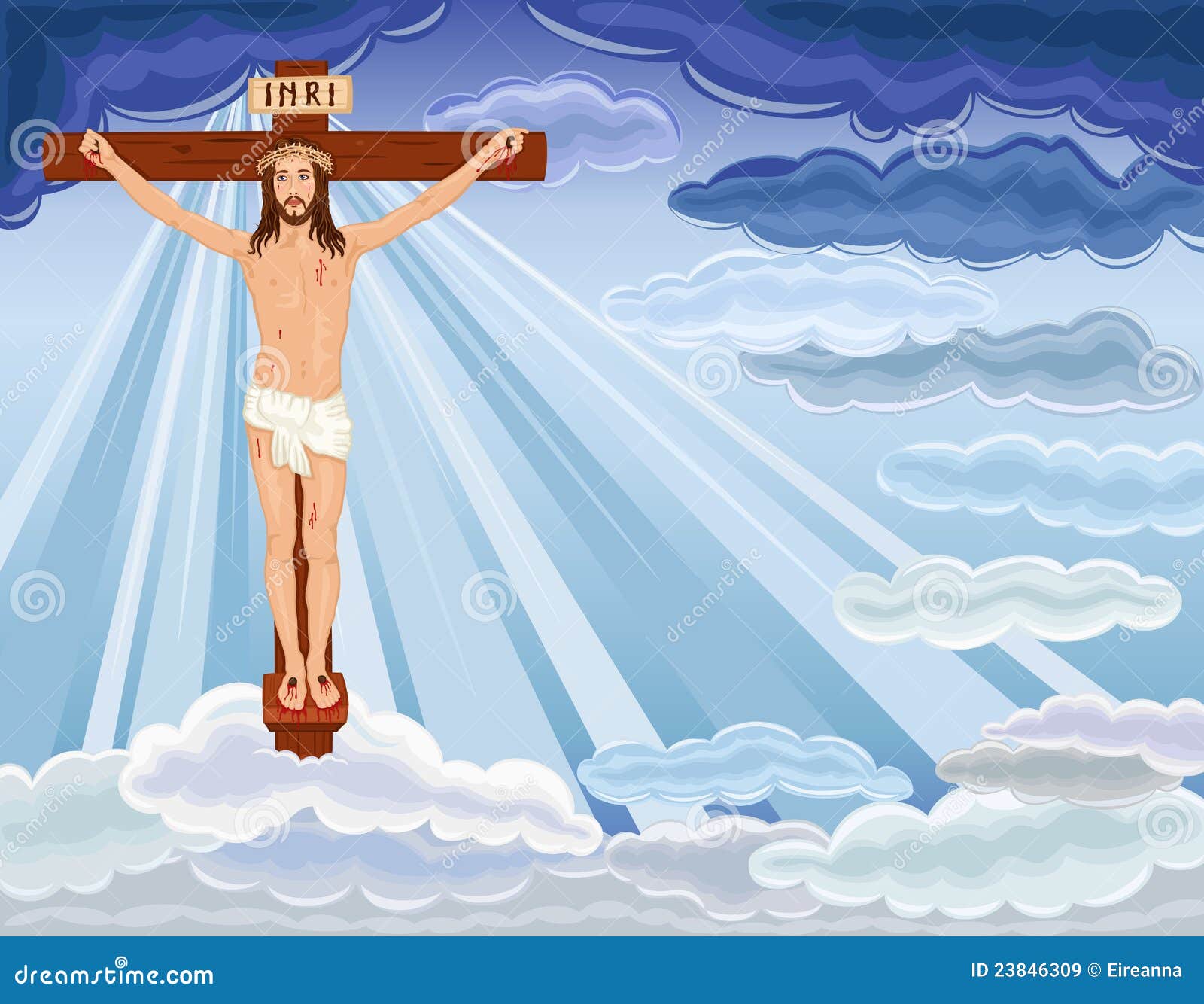 Resurrection of Jesus Christ Stock Vector - Illustration of bible ...