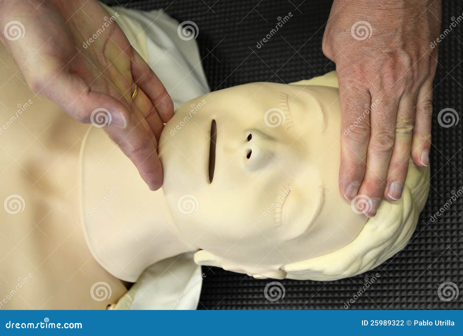 Resuscitation Training on Dummy Stock Photo - Image of medical ...