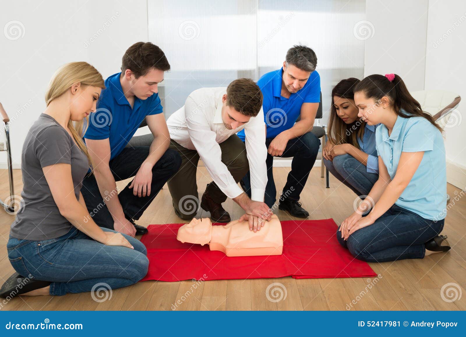 Resuscitation training stock image. Image of instruction - 52417981