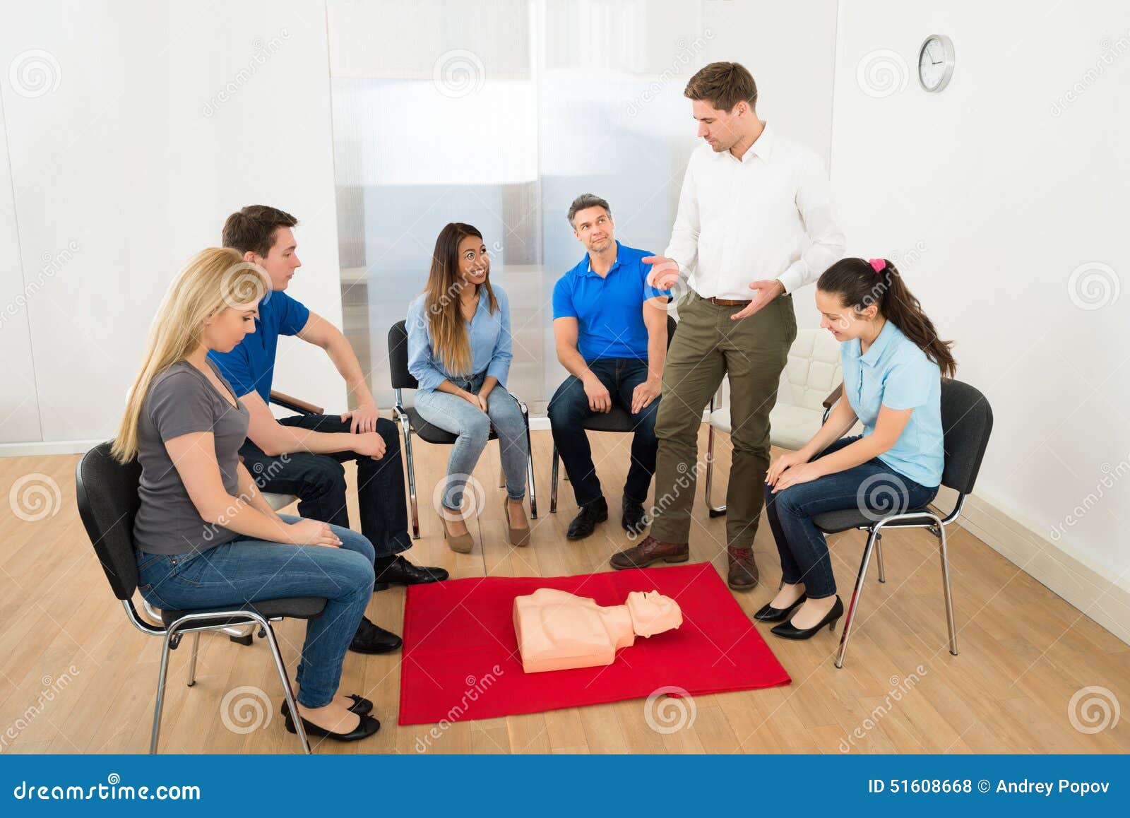 Lifeguard Demonstrating Children During Rescue Training Royalty-Free ...